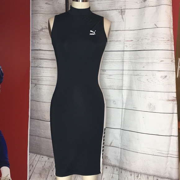 Puma | Dresses | Puma Fenty Rihannas Brand Black With A White Side ...